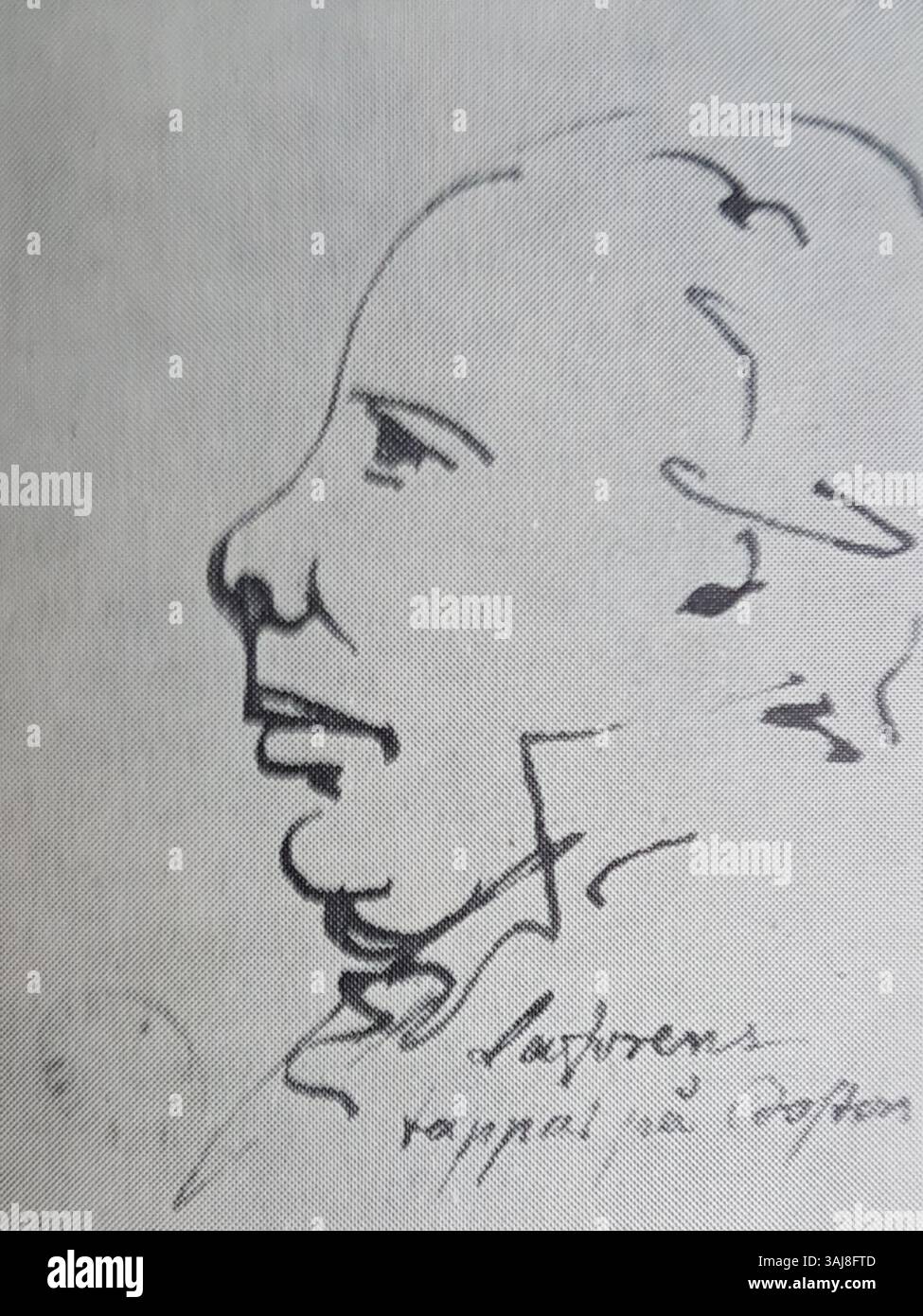 This sketch by Johan Tobias Sergel depicts the portrait of Niclas ...