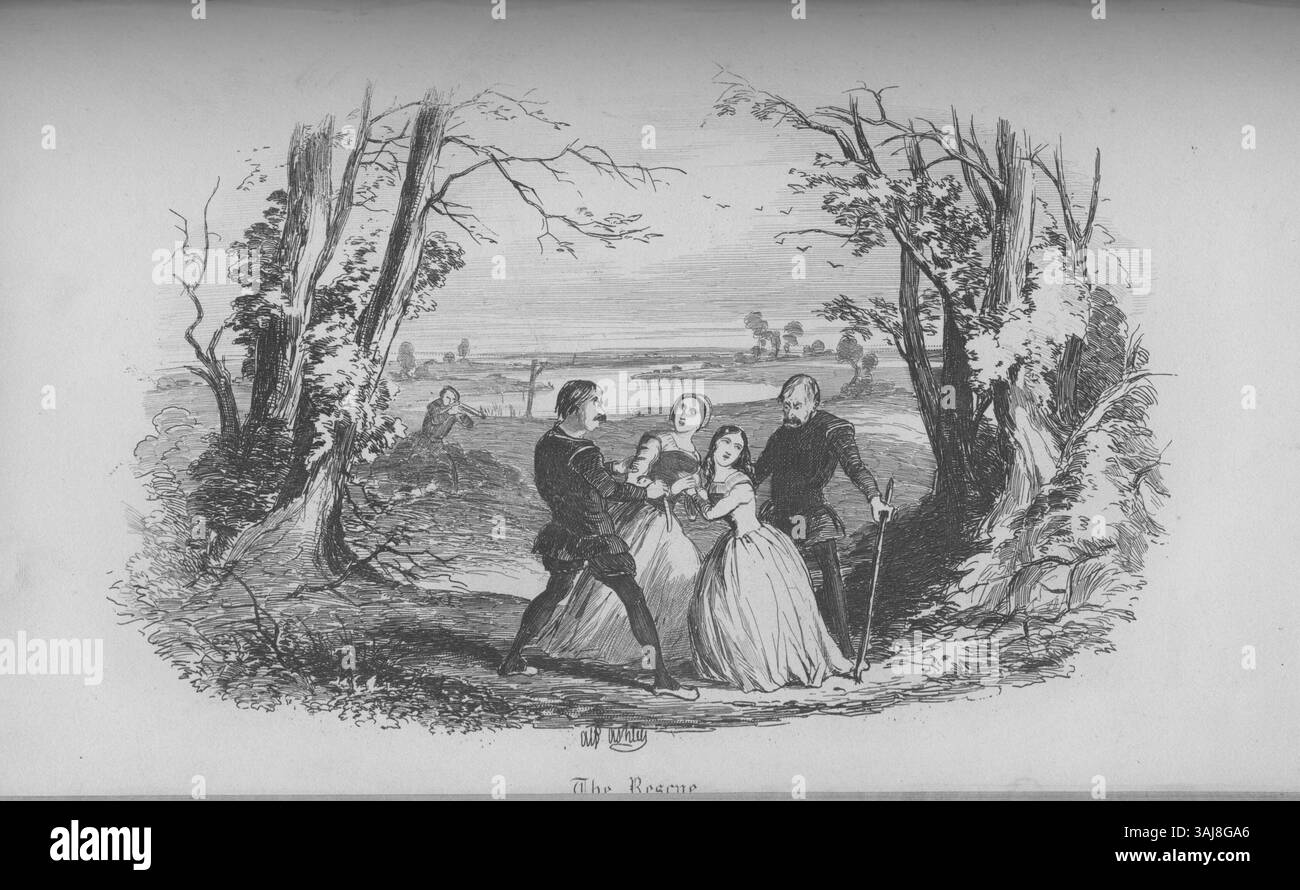 Illustration from 'Old London Bridge, a Romance of the Sixteenth ...