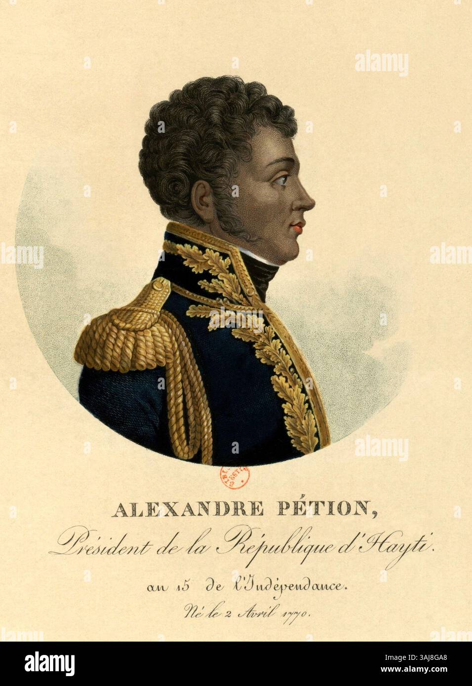 Alexandre Sabès Pétion (1770–1818) was the President of the Republic of ...
