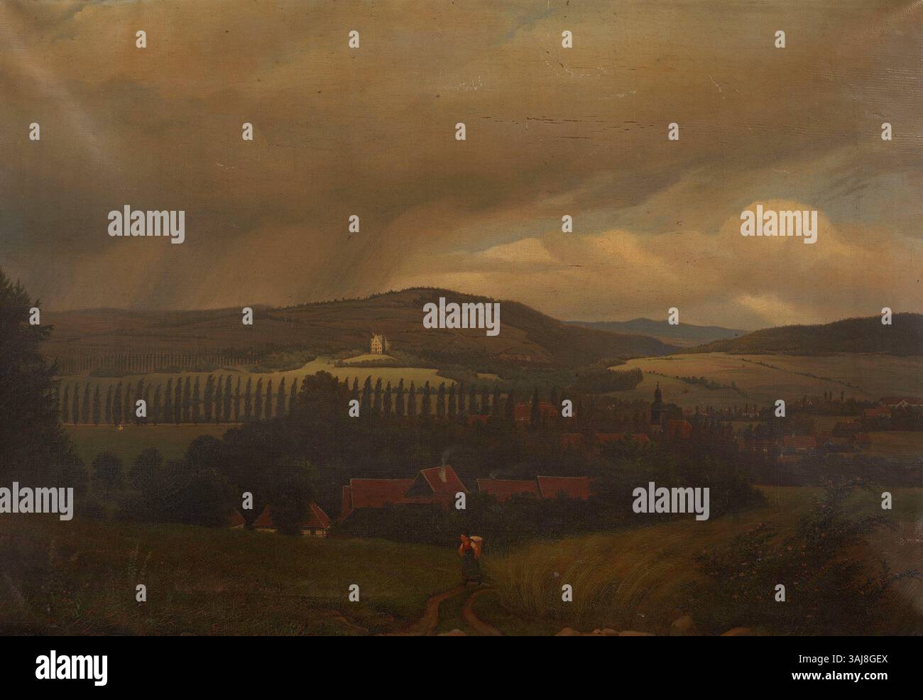 This 1828 painting, attributed to Georg Heinrich Crola, depicts The ...