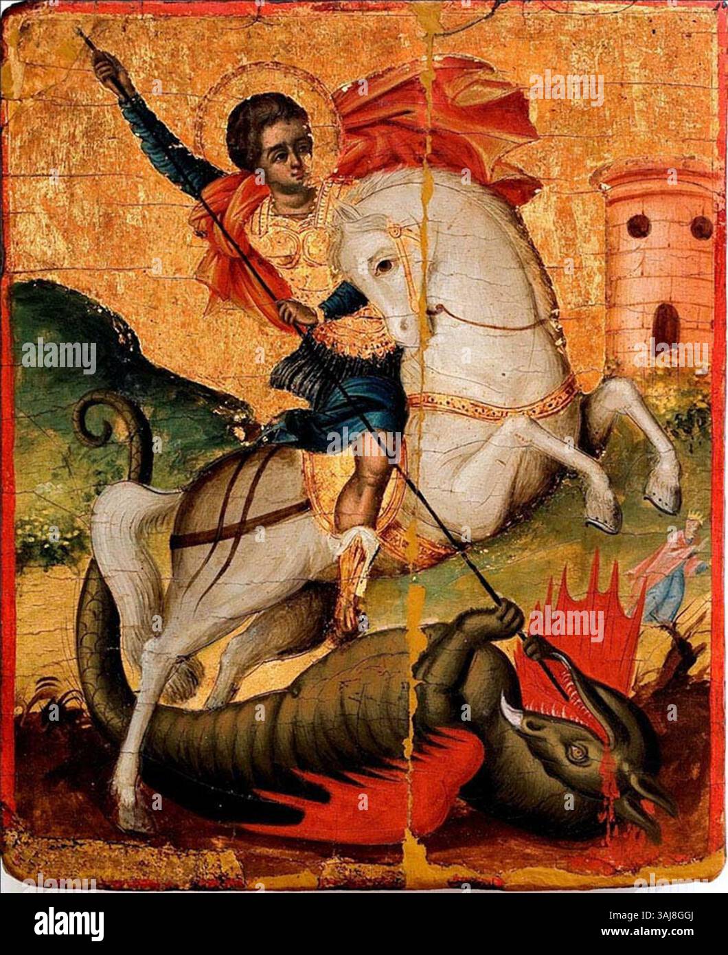 This 17th-18th century icon from the Ionian Islands School depicts ...