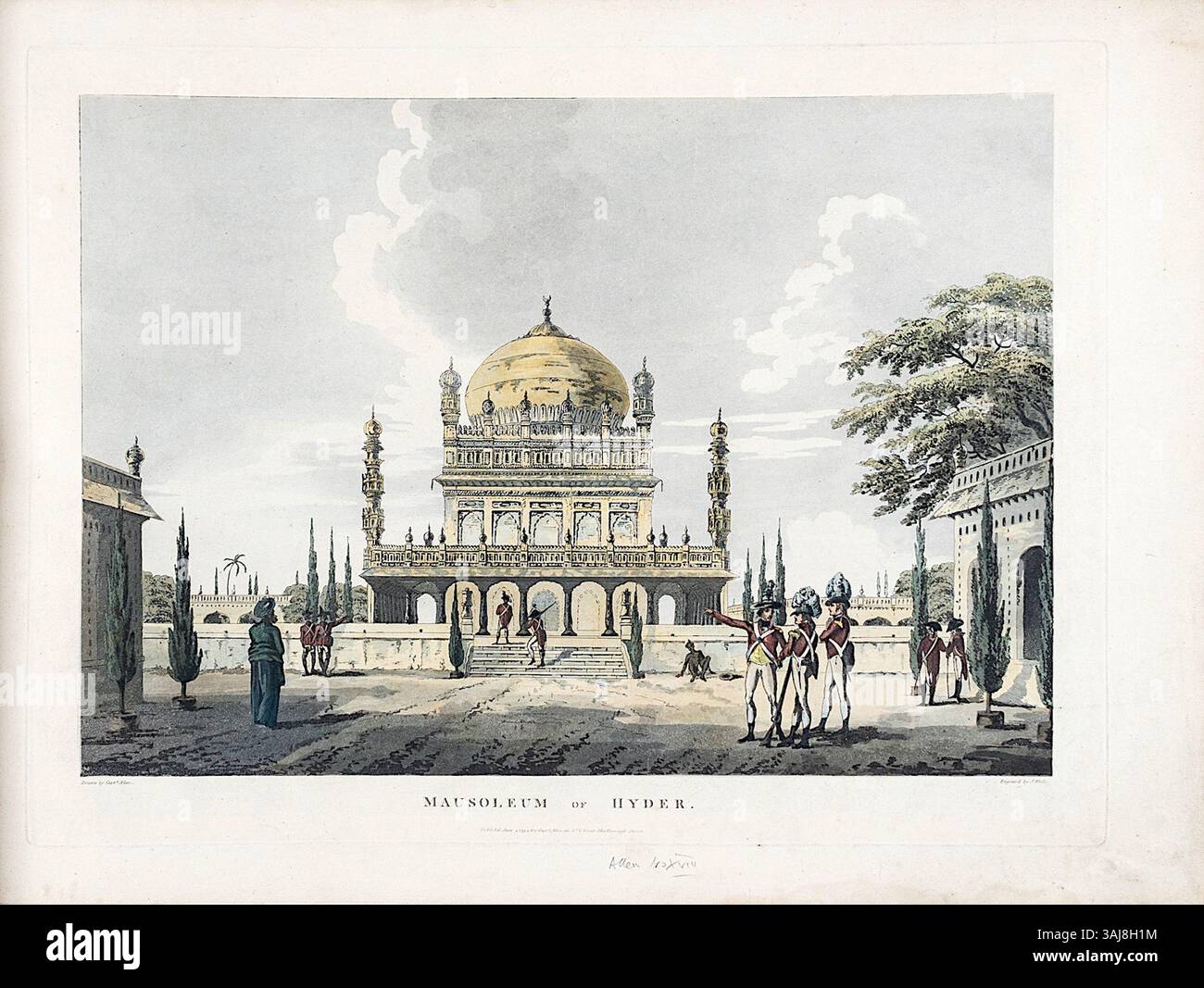 This aquatint print, created by Sir Alexander Allan in May 1794 ...