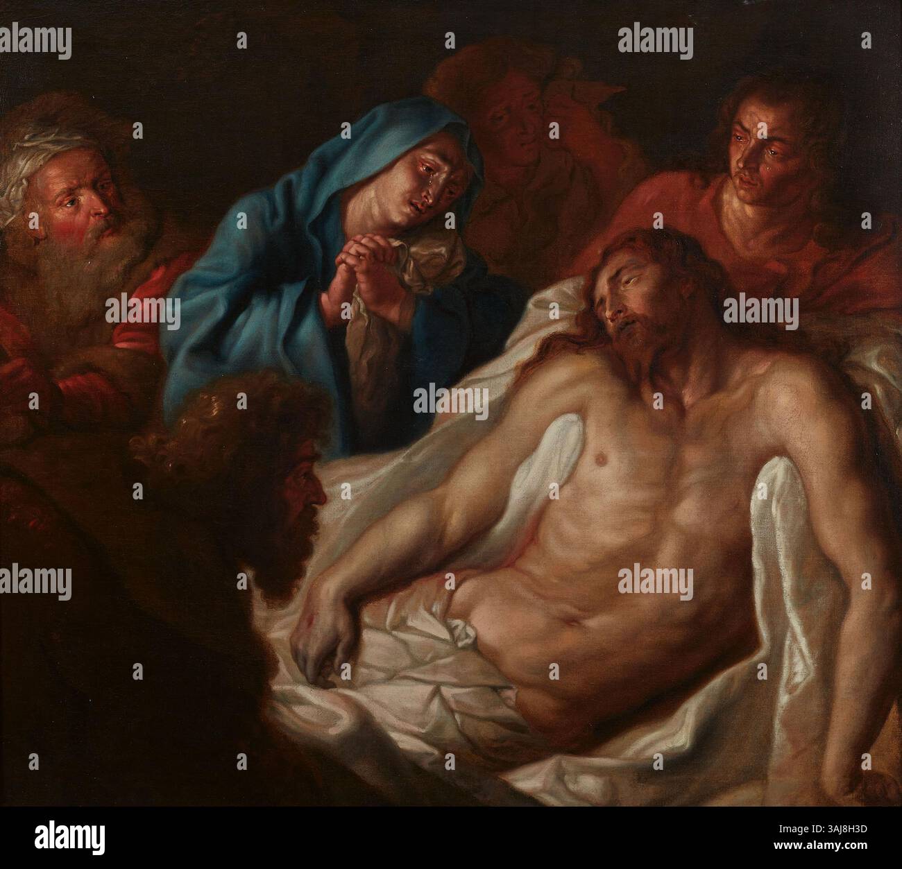 This oil painting, created between 1635 and 1650 by Jan van den Hoecke ...