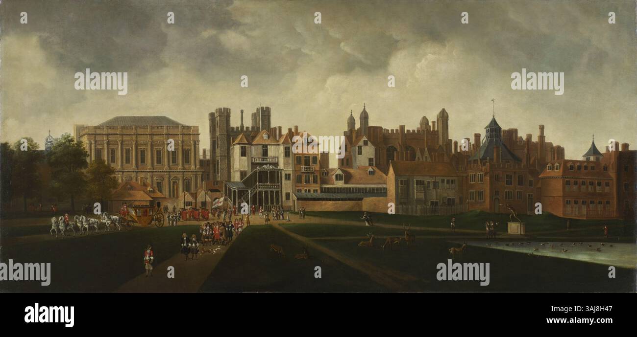 Hendrick Danckerts' oil on canvas, painted between 1674-1675, features ...