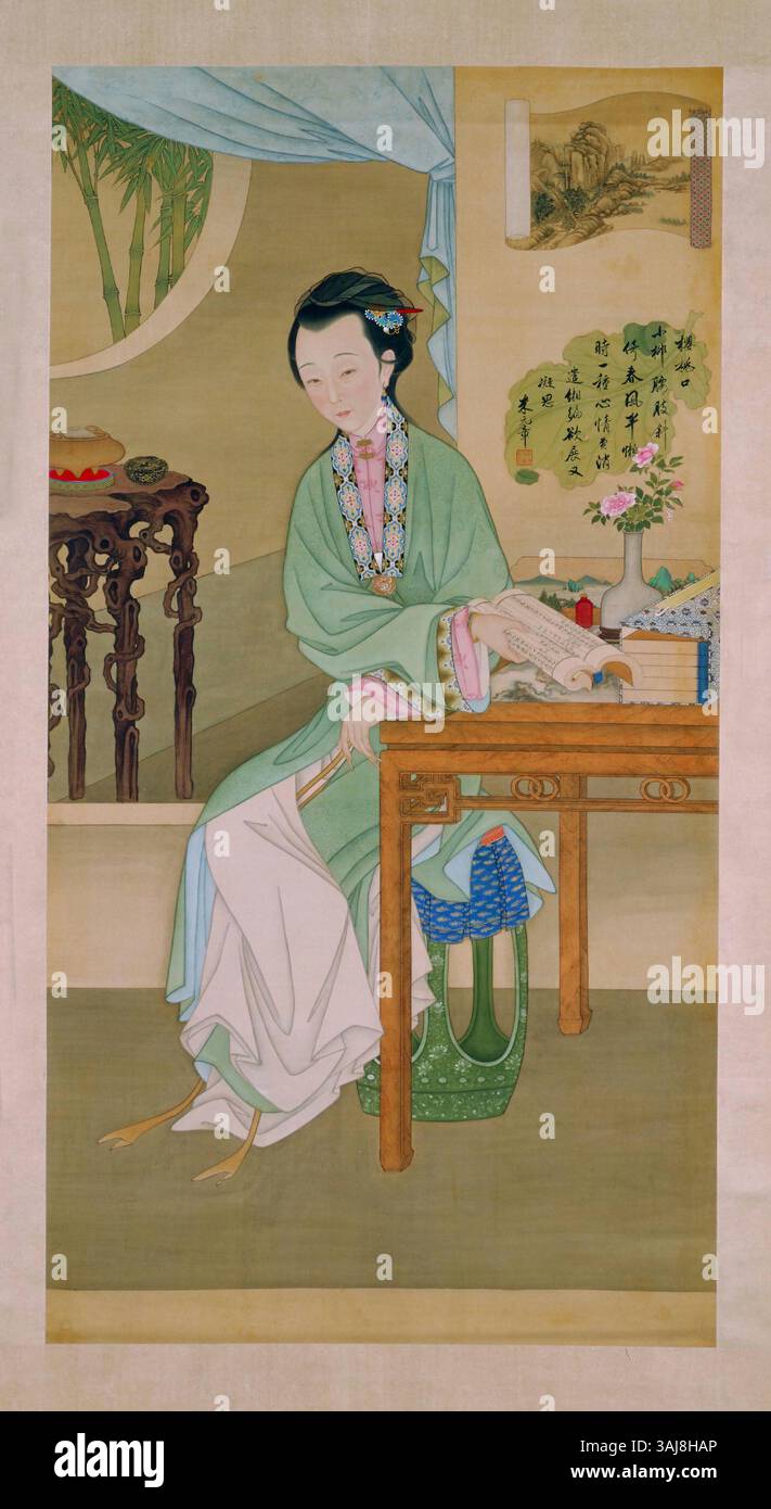 Traditional Chinese painting housed at The Palace Museum, demonstrating ...