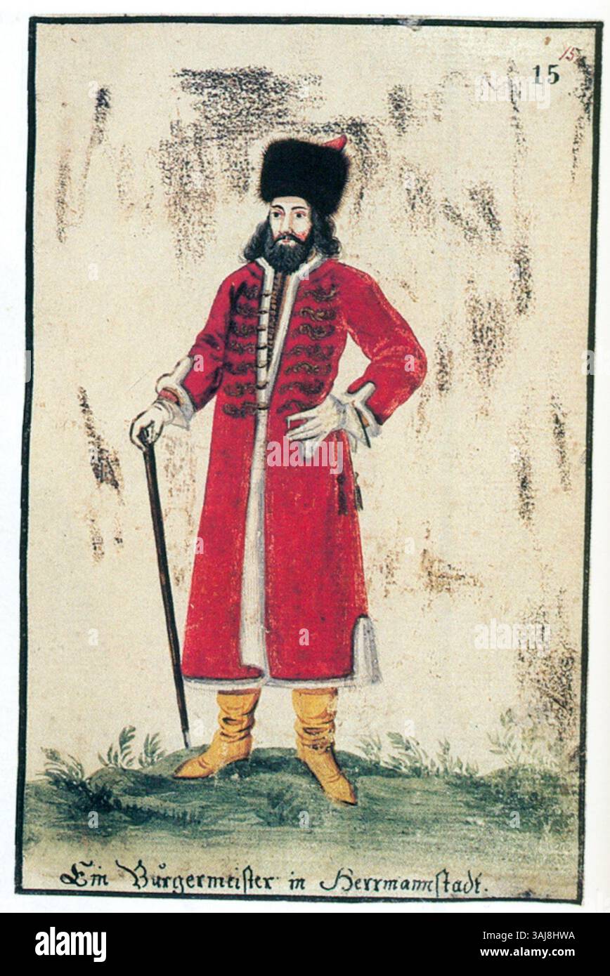This 18th-century garment represents the traditional costume of the ...