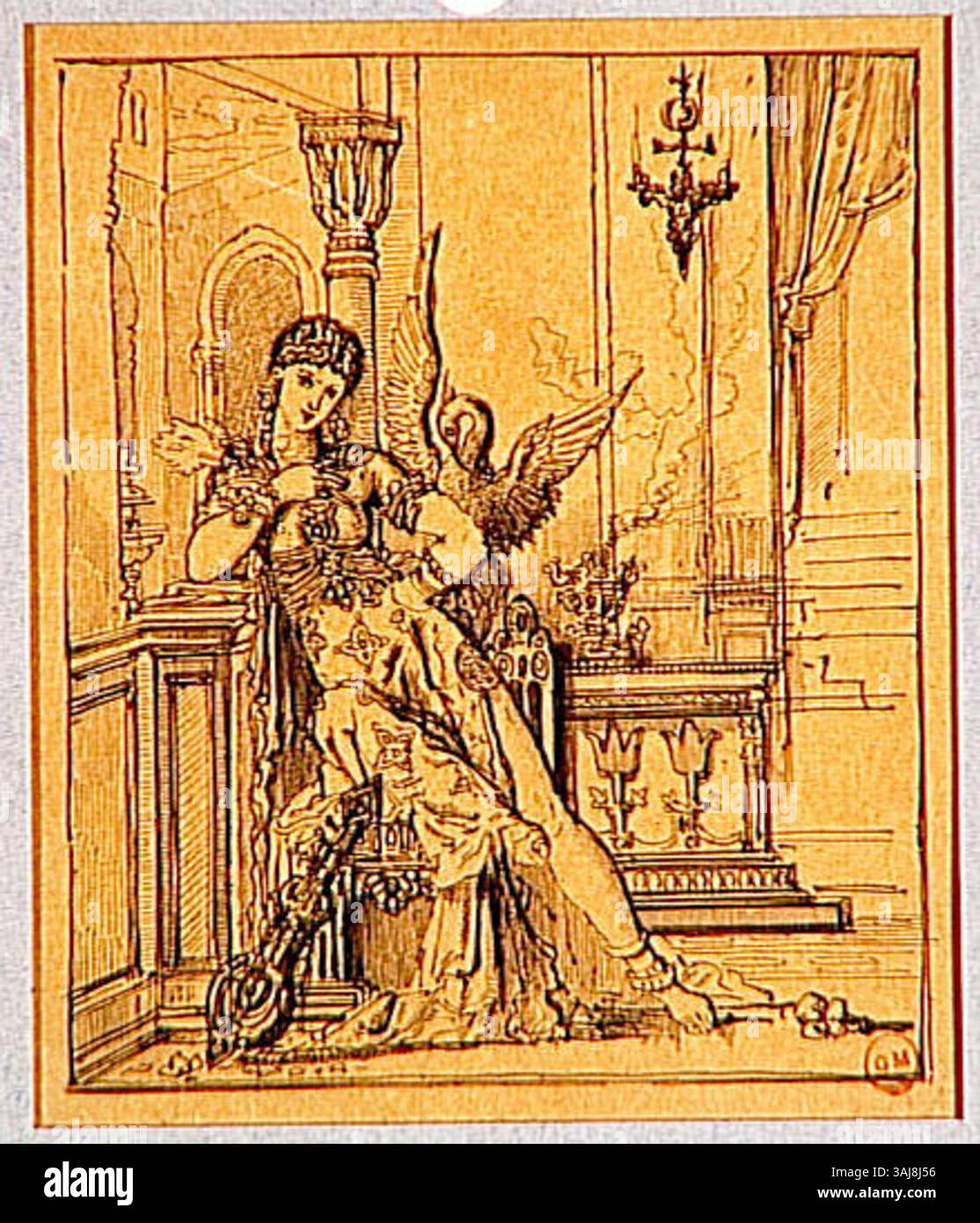 'Dalila' by Gustave Moreau depicts the biblical figure Dalila. The ...