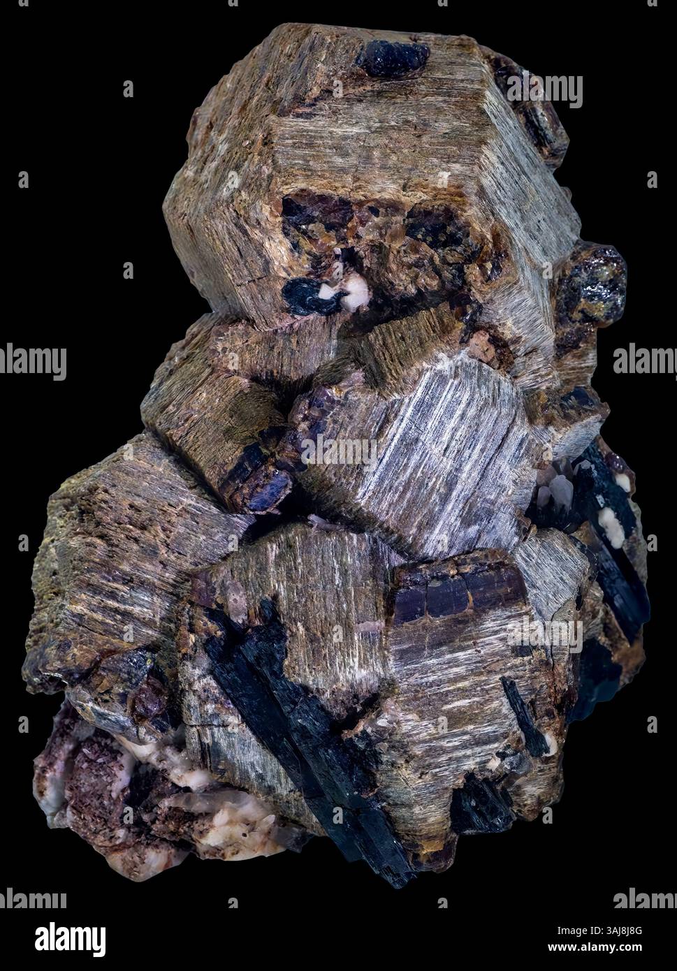 Parisite - (Ce) with Aegirine, Mount Malosa, Malawi, East African Rift ...