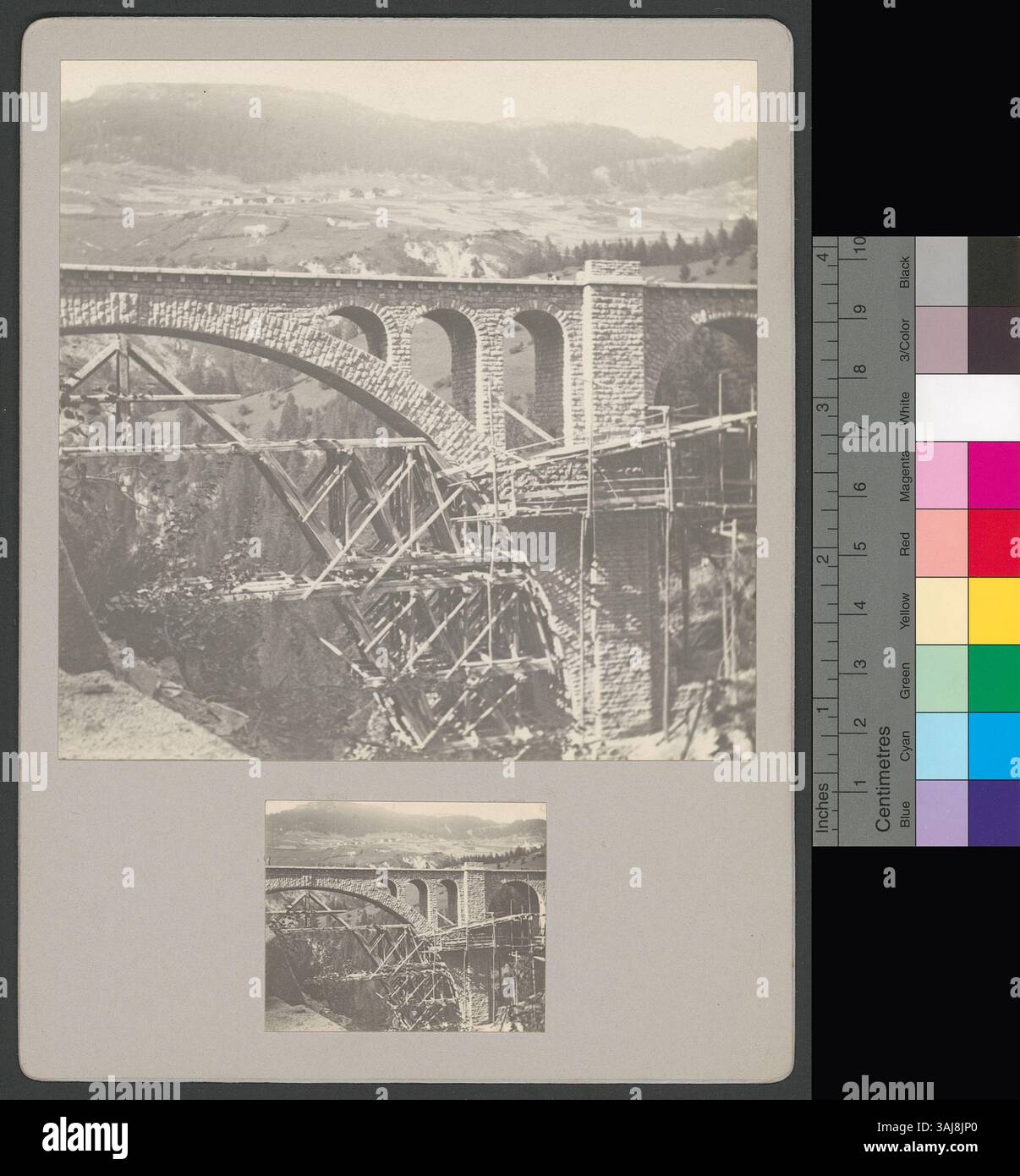Taken between 1902 and 1903, this image shows the construction of the ...