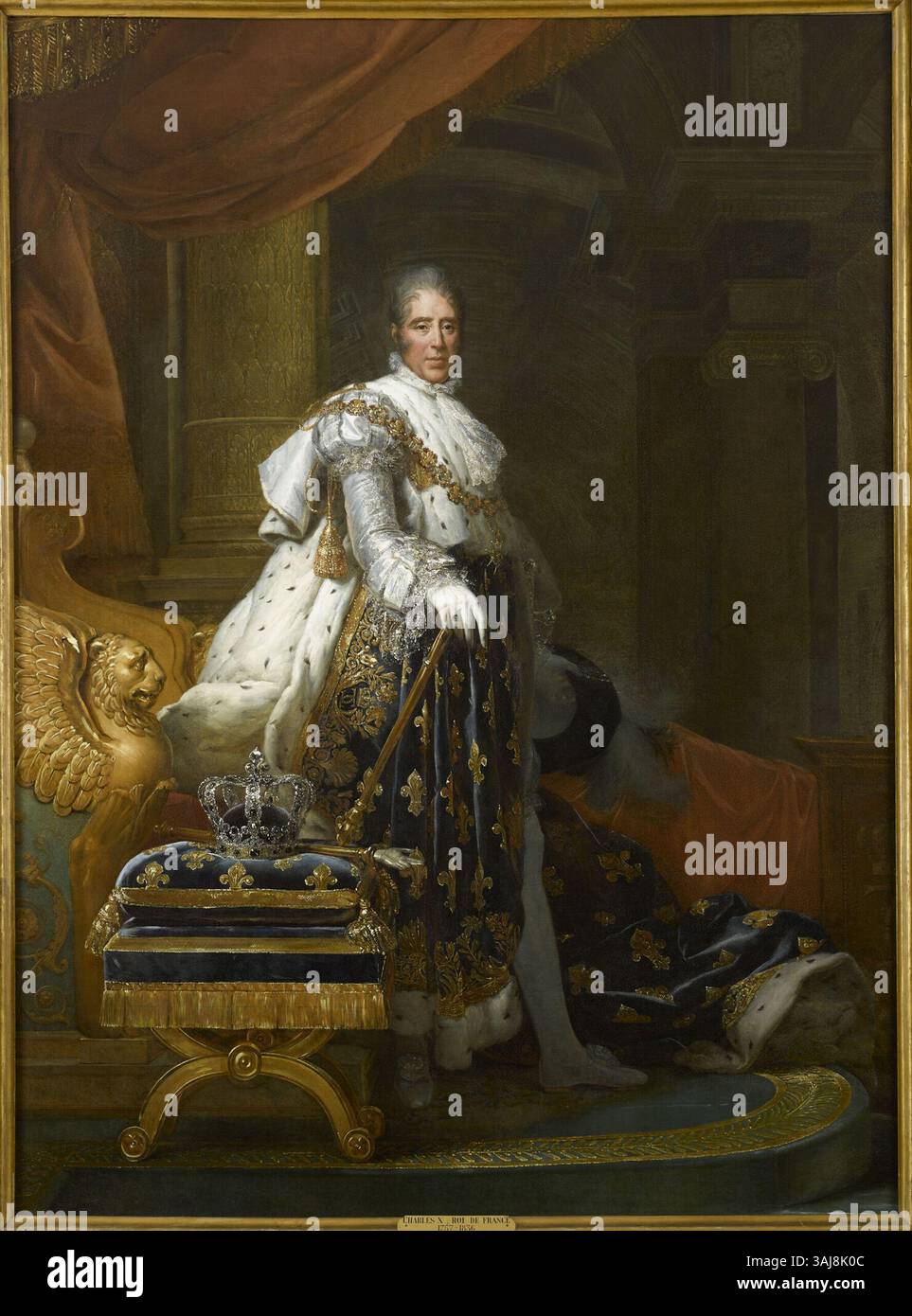 This circa 1825 oil painting by François Gérard depicts Charles X of ...