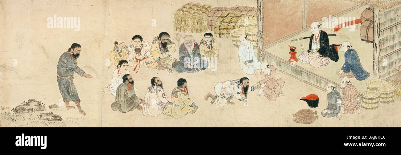 Scenes from the Ezo Fishing Grounds by Kodama Teiryo, created in the ...