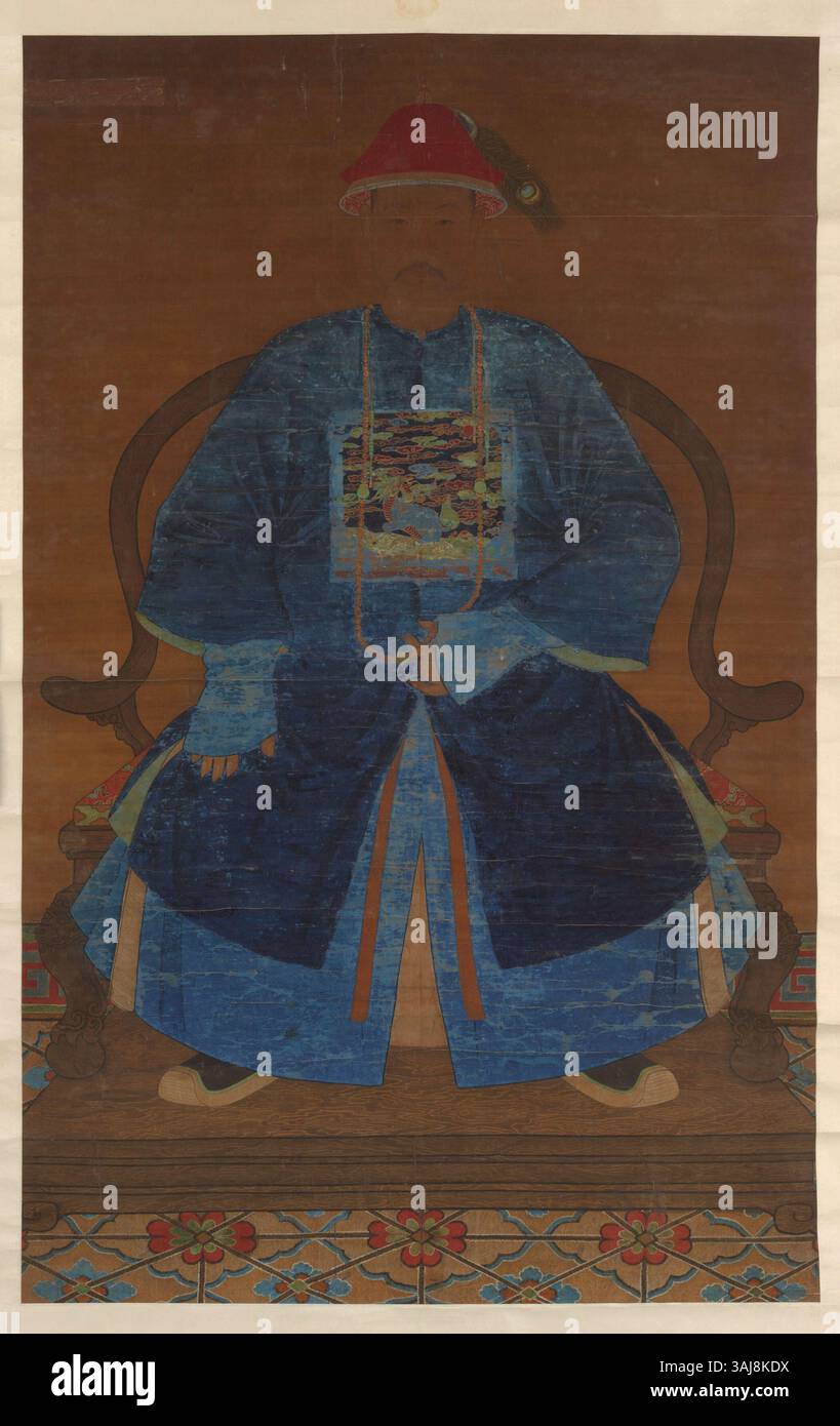 This portrait of Dodo, Prince Yu (1614-1649), dates from between 1644 ...