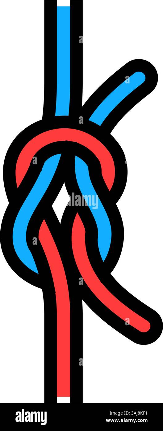 square knot nautical color icon vector illustration Stock Vector Image ...