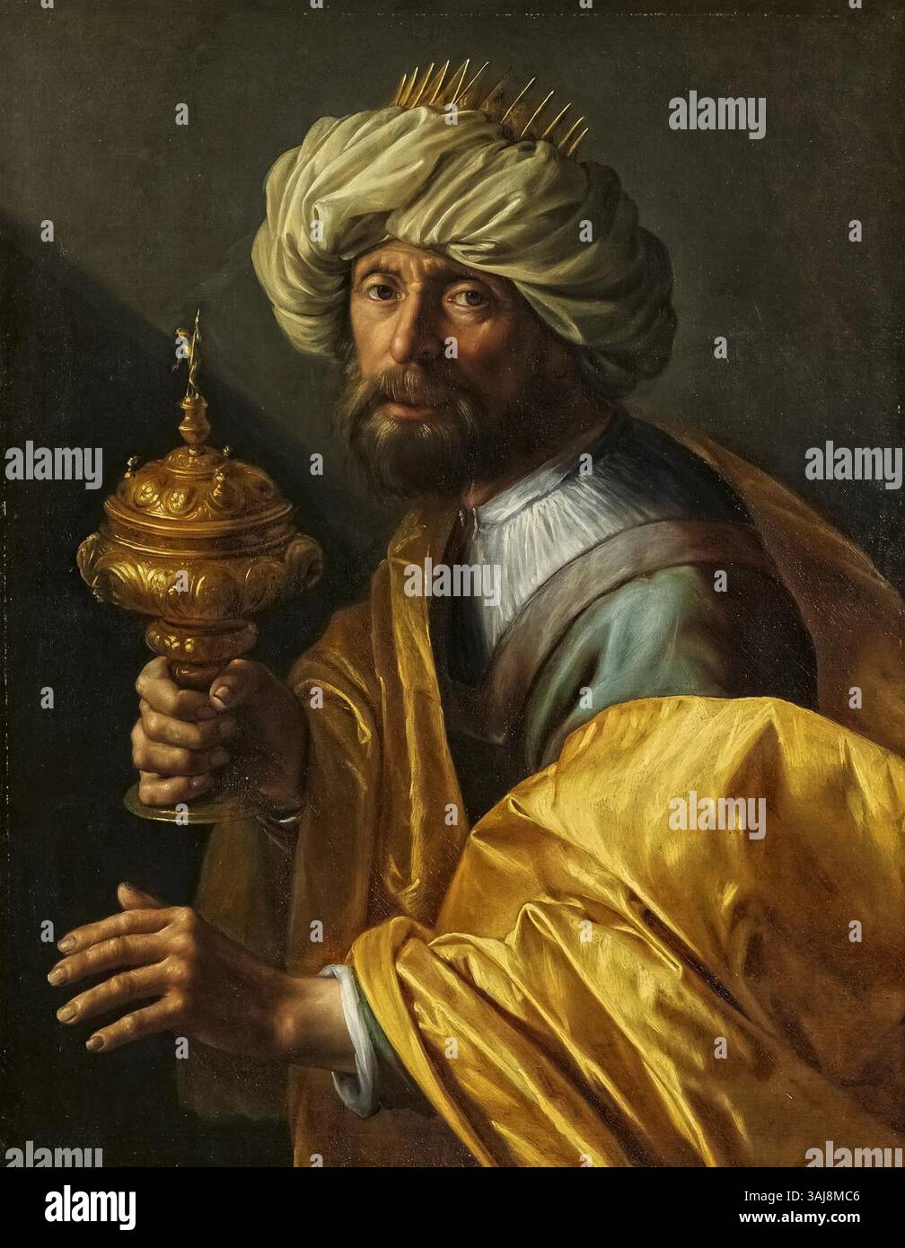 Jacob Duck's painting 'King Balthazar' portrays the biblical figure of ...