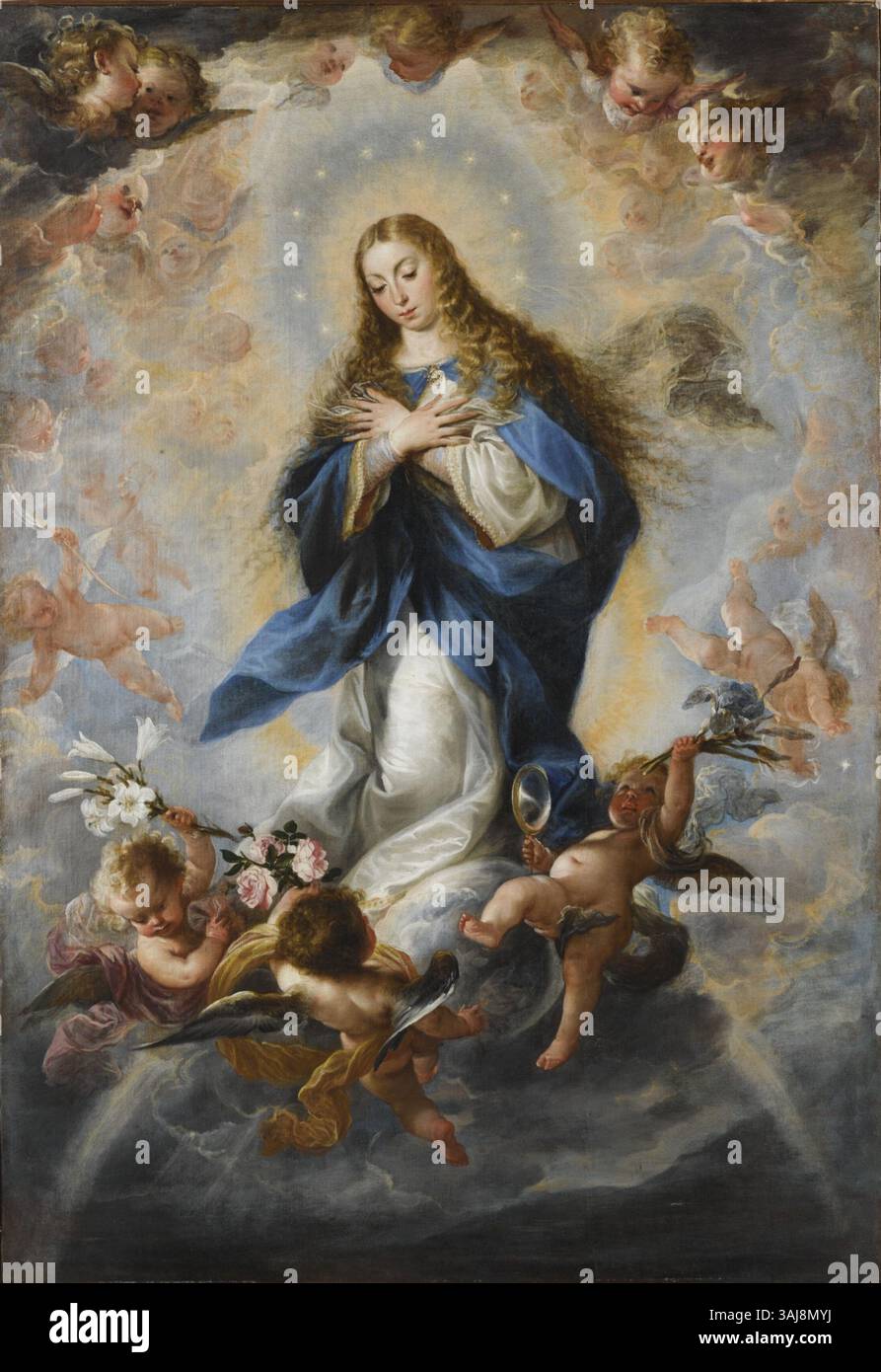 The Immaculate Conception by Mateo Cerezo is an oil painting from the ...