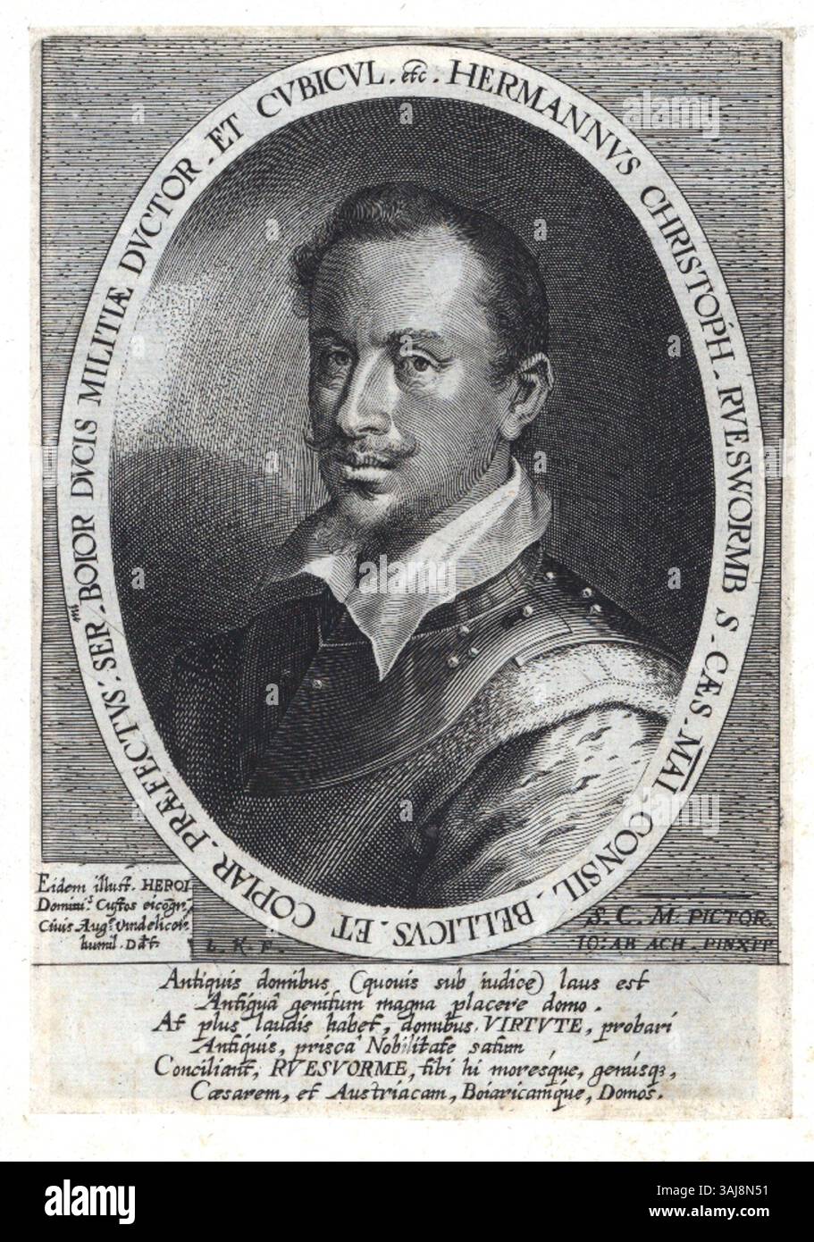Hermann Christof von Rußworm, an influential figure of the 16th century ...