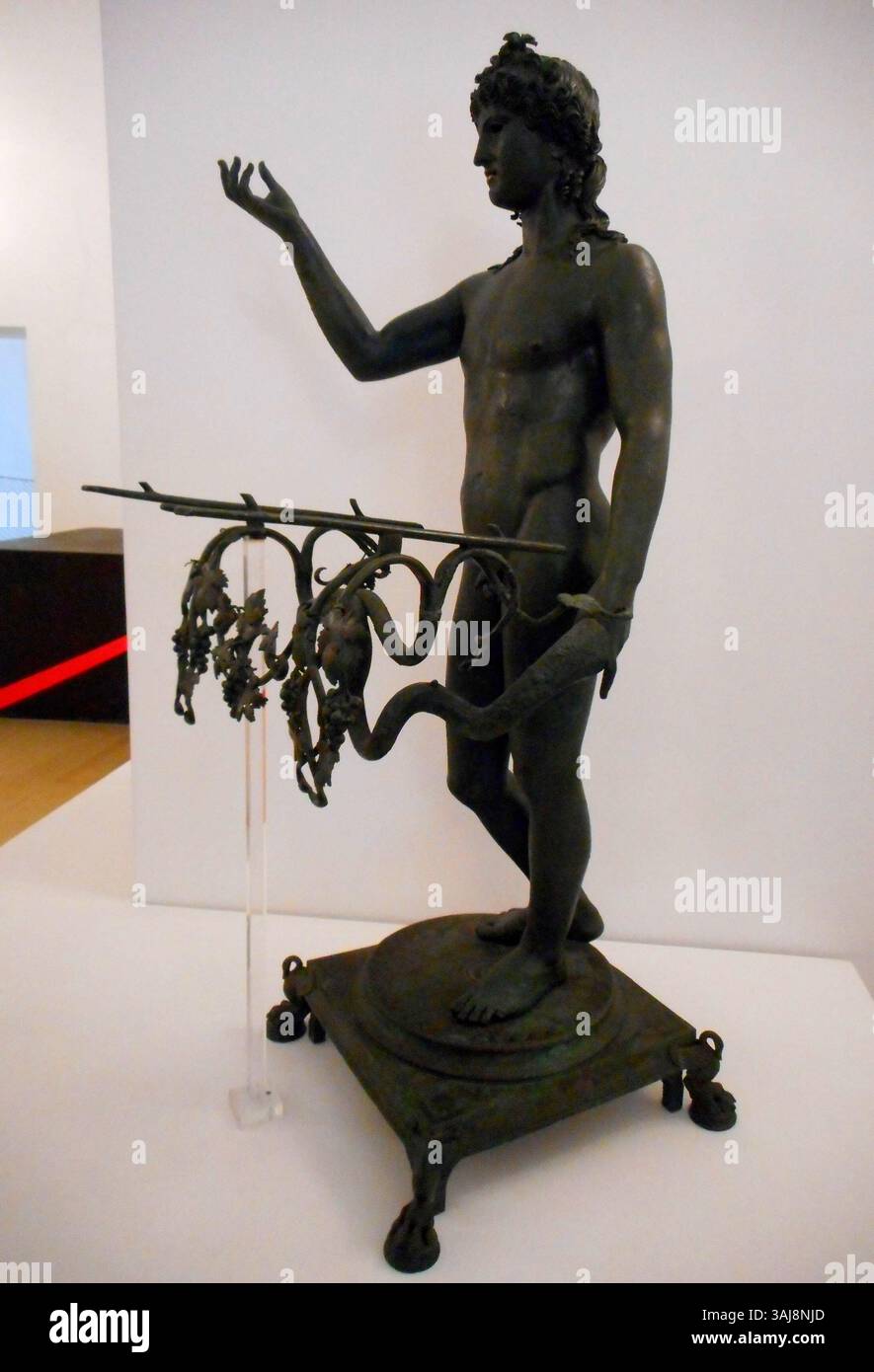 The 'Ephebe' bronze statue, dating from the 1st century AD, was ...