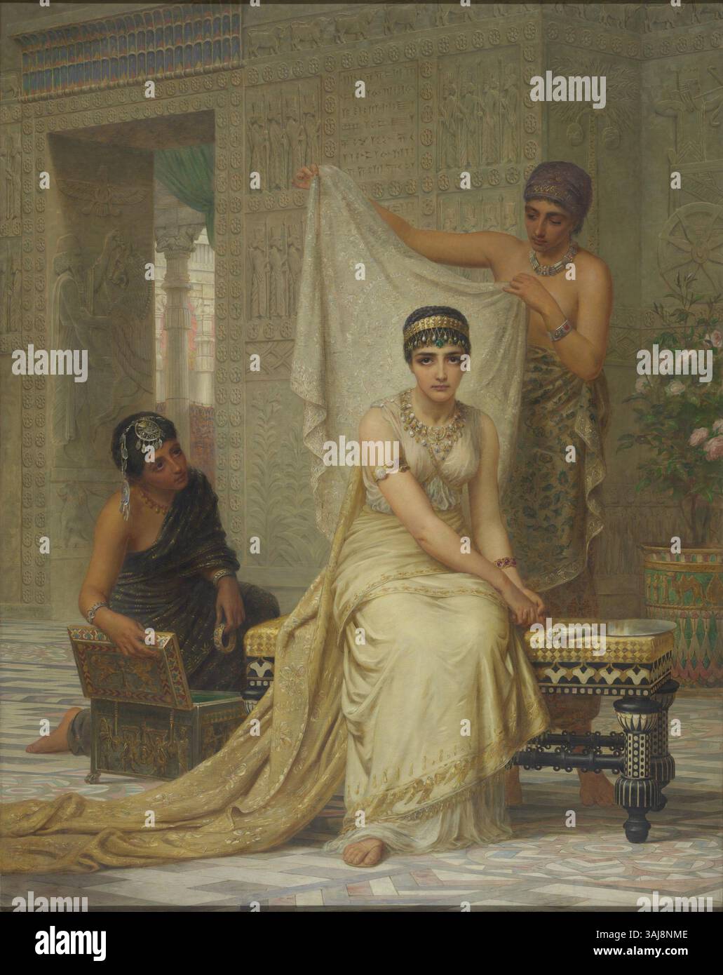 Edwin Long's 1878 painting 'Queen Esther' depicts the biblical story of ...
