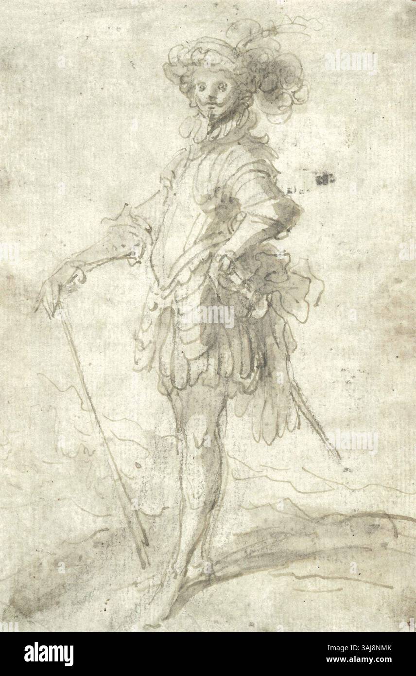 This 17th-century drawing by Francisco de Herrera el Mozo portrays a ...