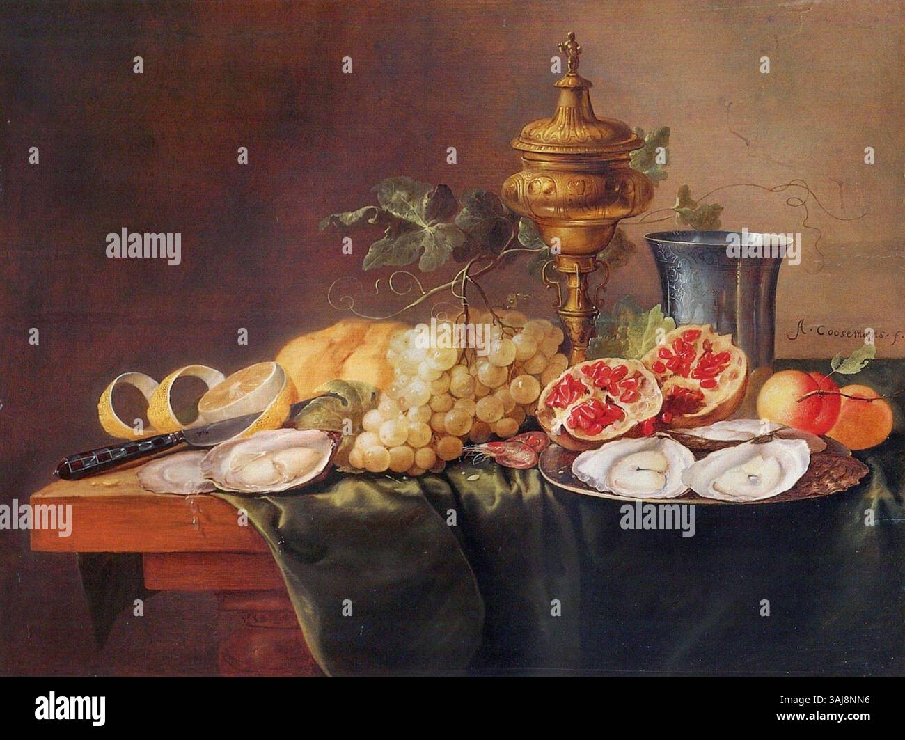This still life painting by Alexander Coosemans, dating around 1650 ...