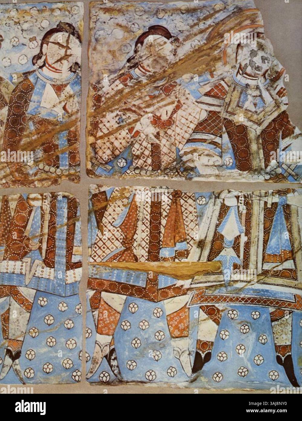 The 'Murals with Princes' from the Kizil Caves depict royal figures and ...