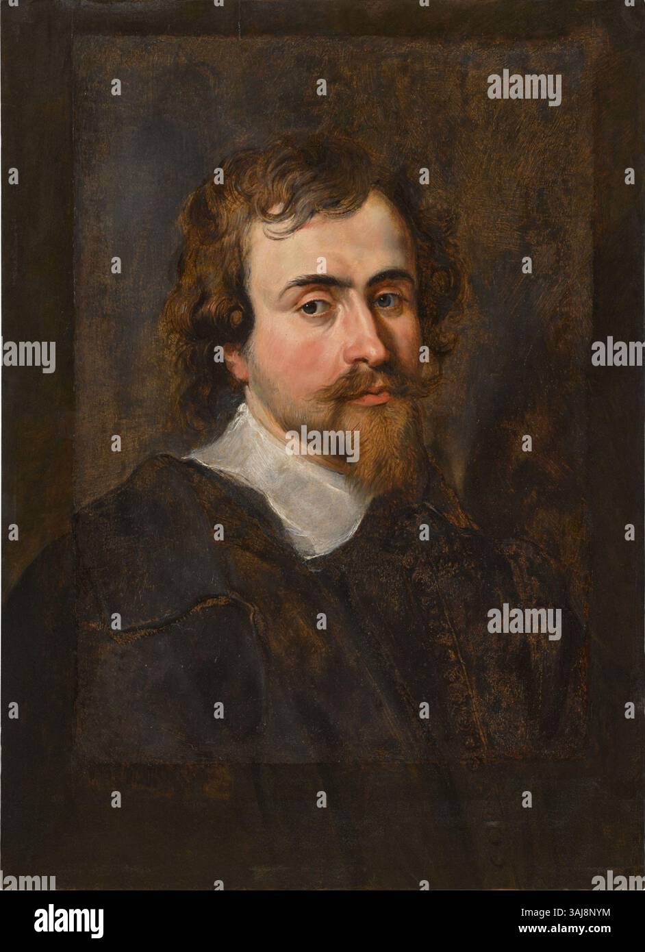 Peter Paul Rubens' Self-Portrait of the Artist as a Young Man, painted around 1610-1611 ...