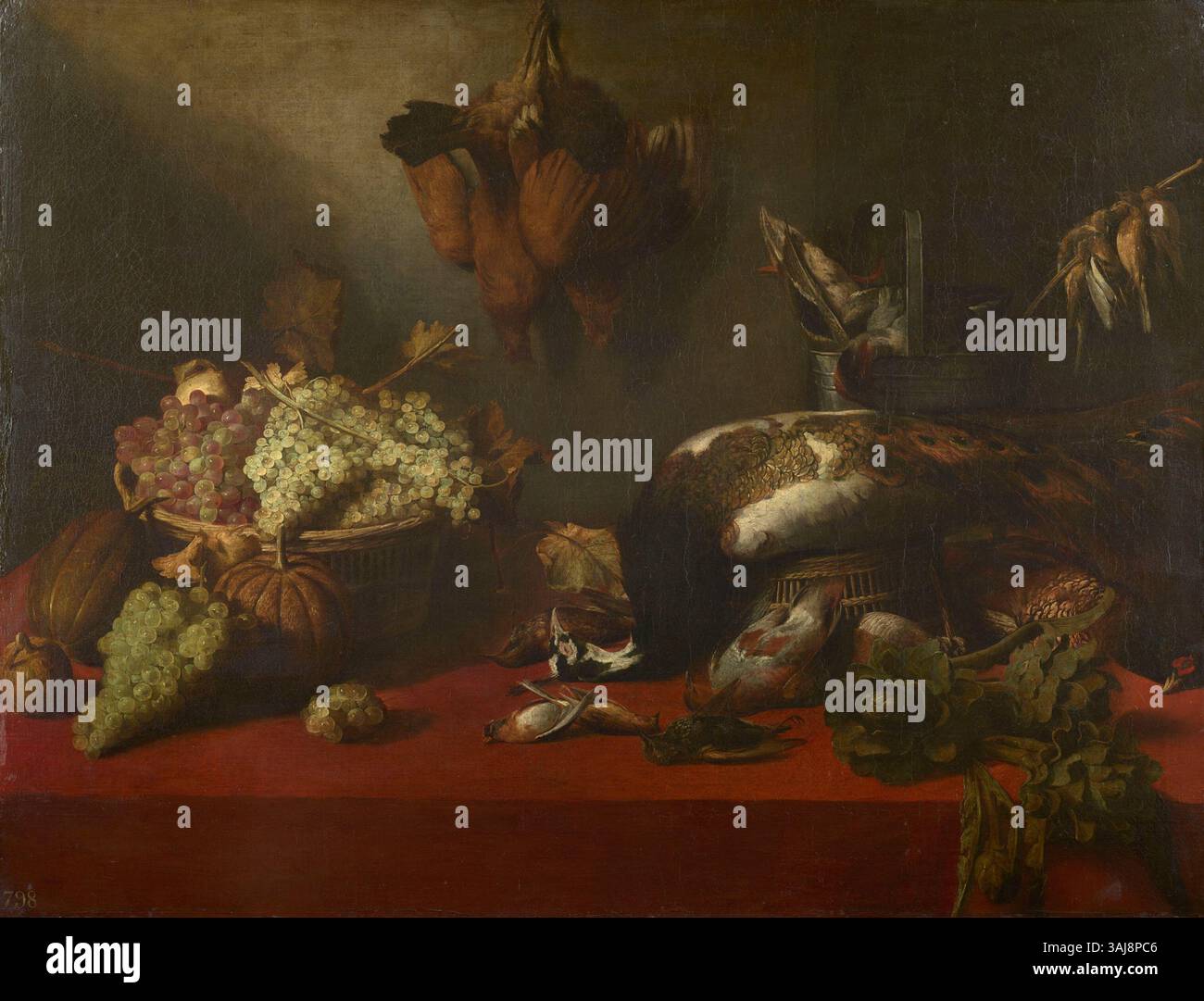 This still-life painting, attributed to Jacob Foppen van Es, features ...