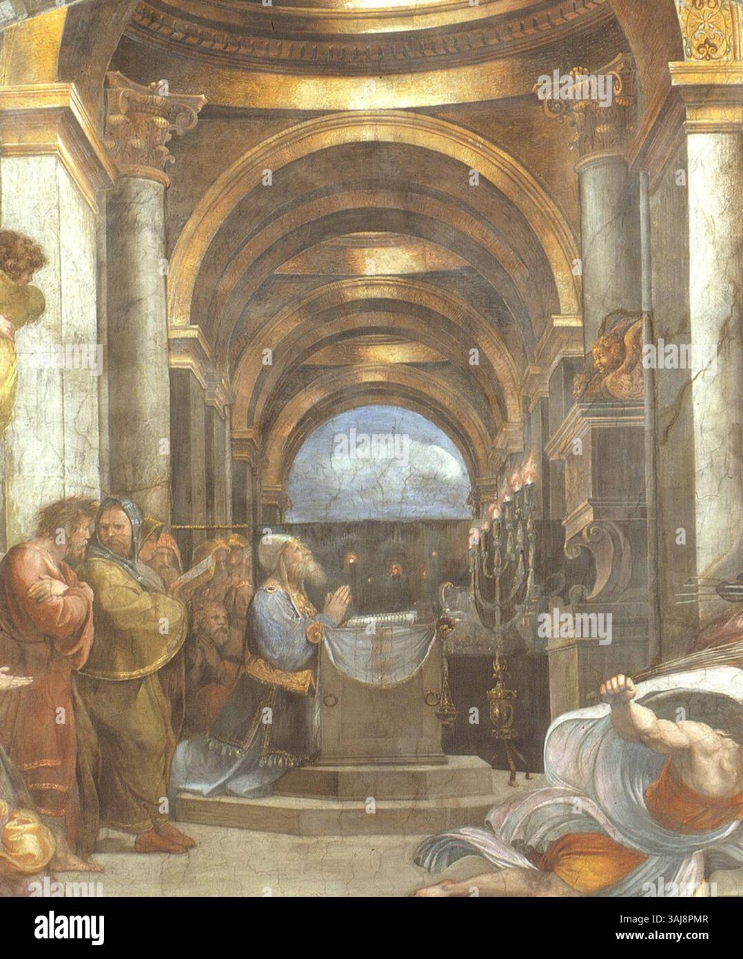 Raphael’s 1511 fresco 'The Expulsion of Heliodorus from the Temple ...