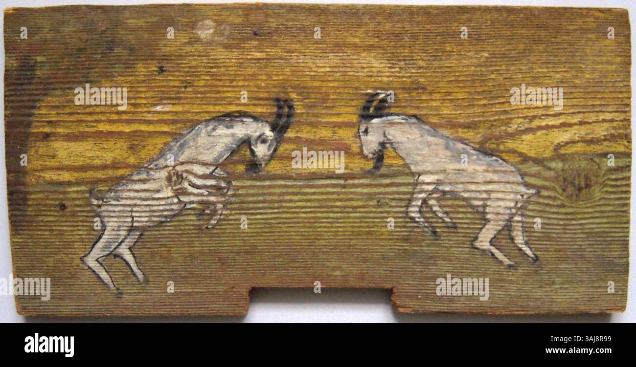 Dva Kozla (Two Goats) is a 19th-century oil on panel painting located ...