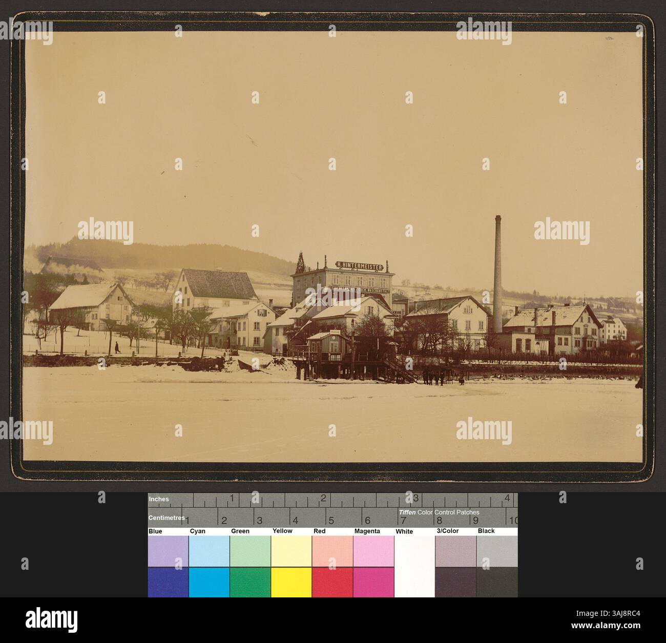 This 1891 photograph shows the Hintermeister Dyeing and Dry Cleaning ...