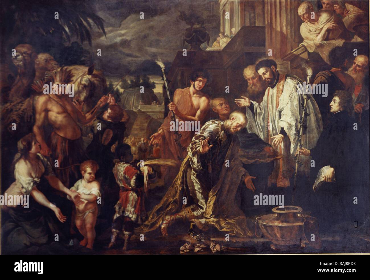 In this oil painting (1675-1695), Peter Ykens depicts Saint Francis ...