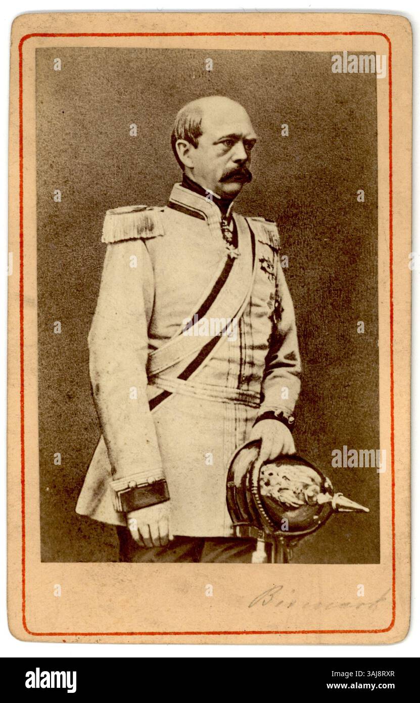 Photograph of Otto von Bismarck, the German statesman, taken between ...