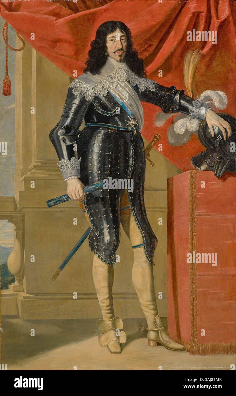 This 17th-century portrait of King Louis XIII of France, painted by ...