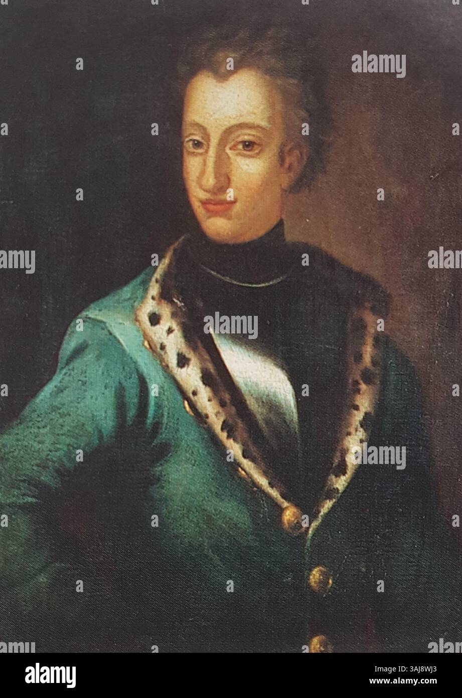 Portrait of King Karl XII of Sweden by David von Krafft, depicting the ...