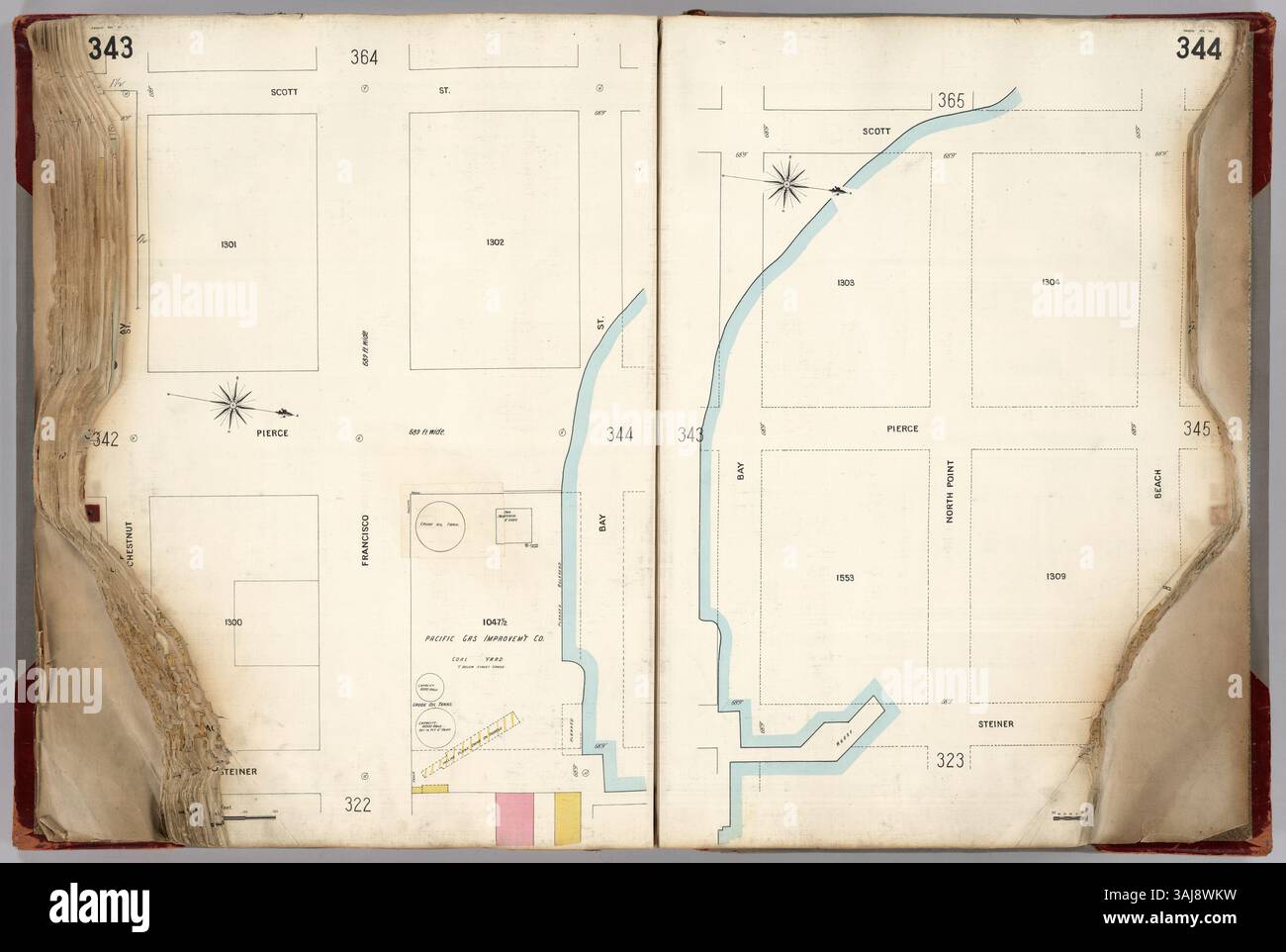 The 1905 San Francisco Sanborn Insurance Map Atlas includes detailed ...