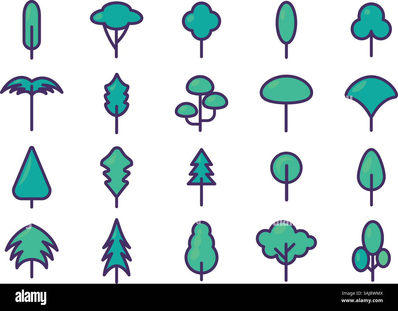 Forest belts Stock Vector Images - Alamy