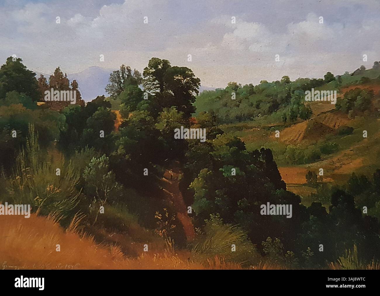 'Landskap i Genazzano' (Landscape in Genazzano) by Gustaf Wilhelm Palm ...