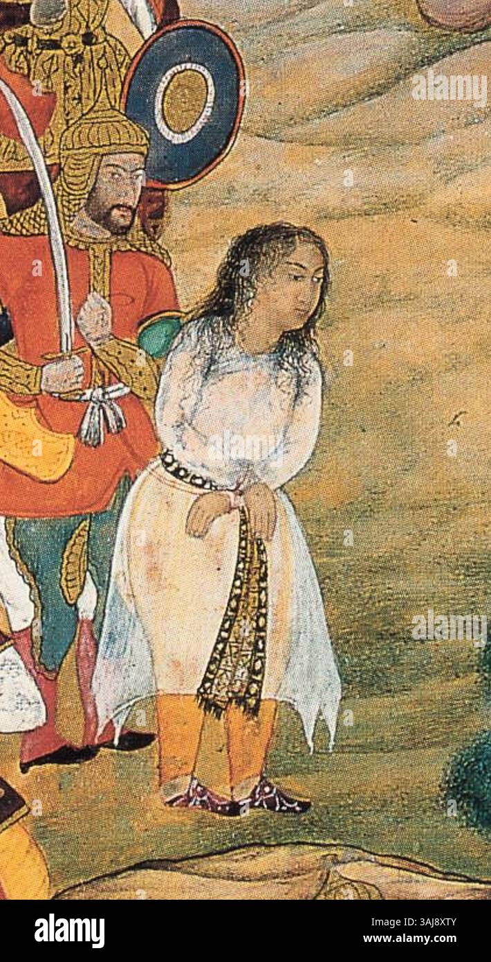 This 1590 artwork depicts Sultan Da'ud of Bengal being captured by ...