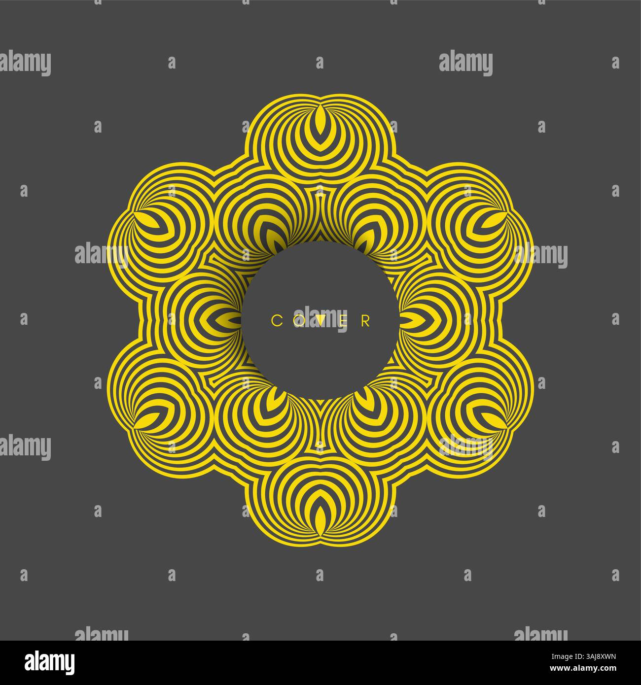 Abstract striped design element. Vector illustration with dynamic ...