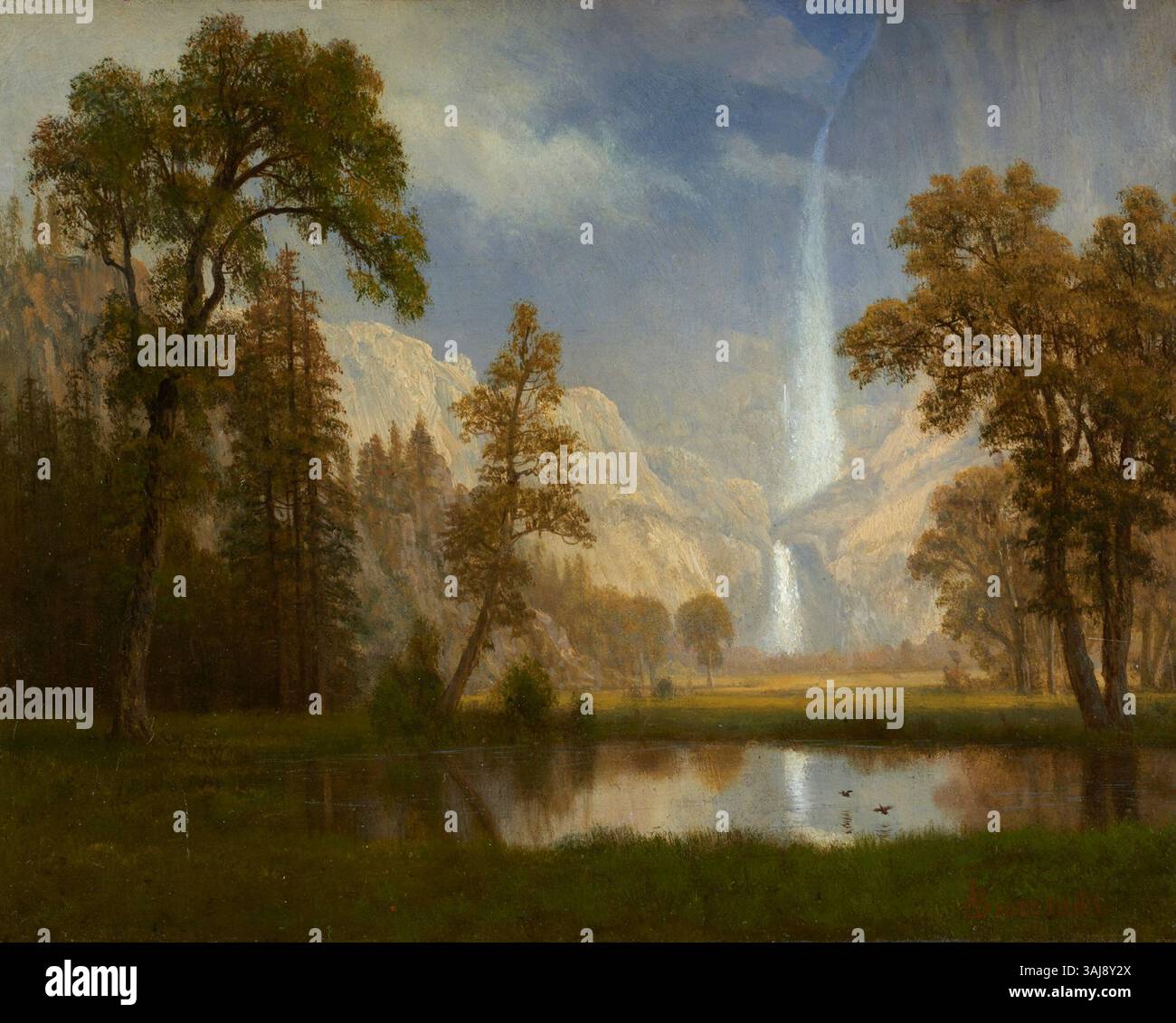 Albert Bierstadt’s painting of Yosemite Falls from around 1863 ...