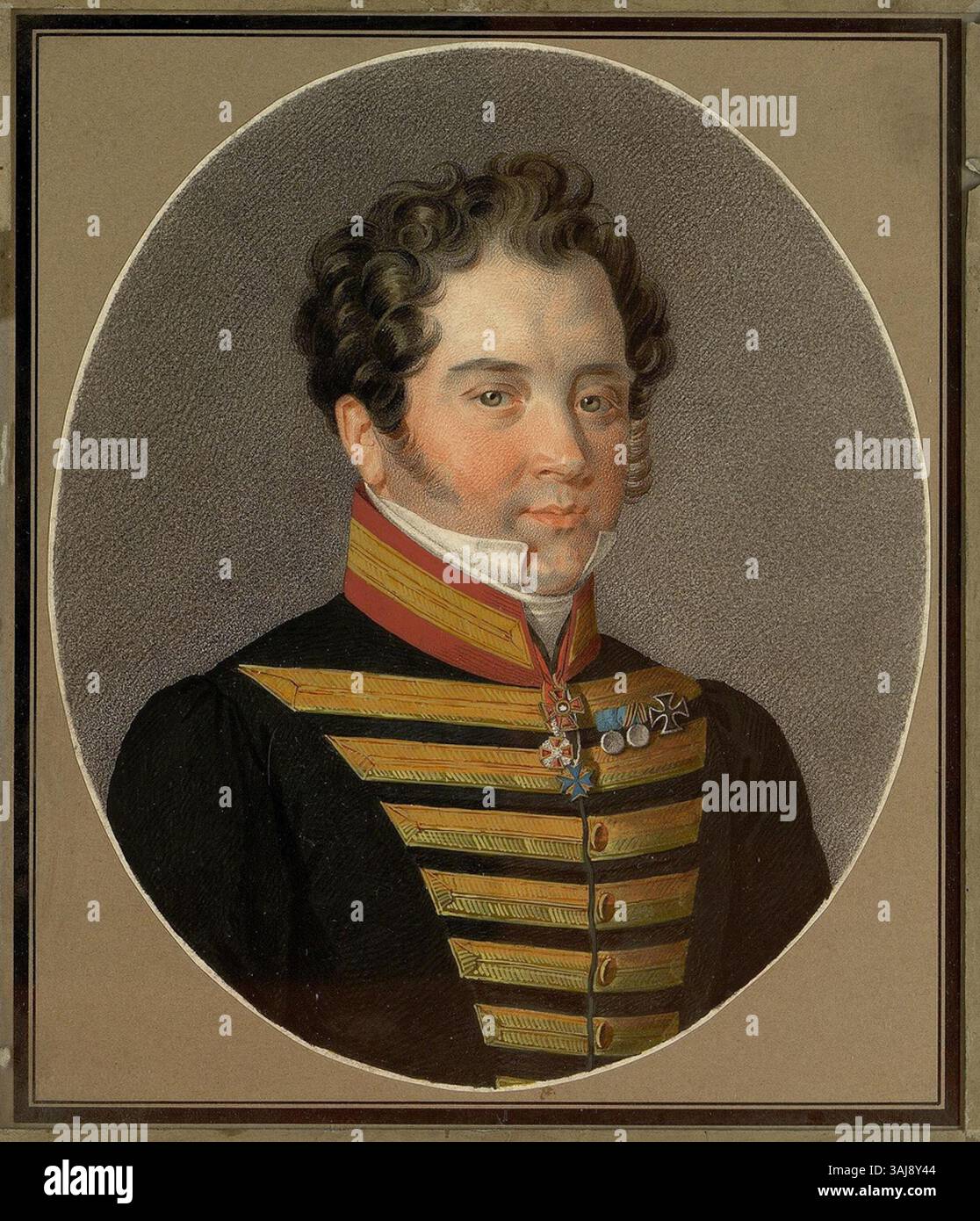 A 19th-century painting by an unidentified artist, depicting Dmitriy ...