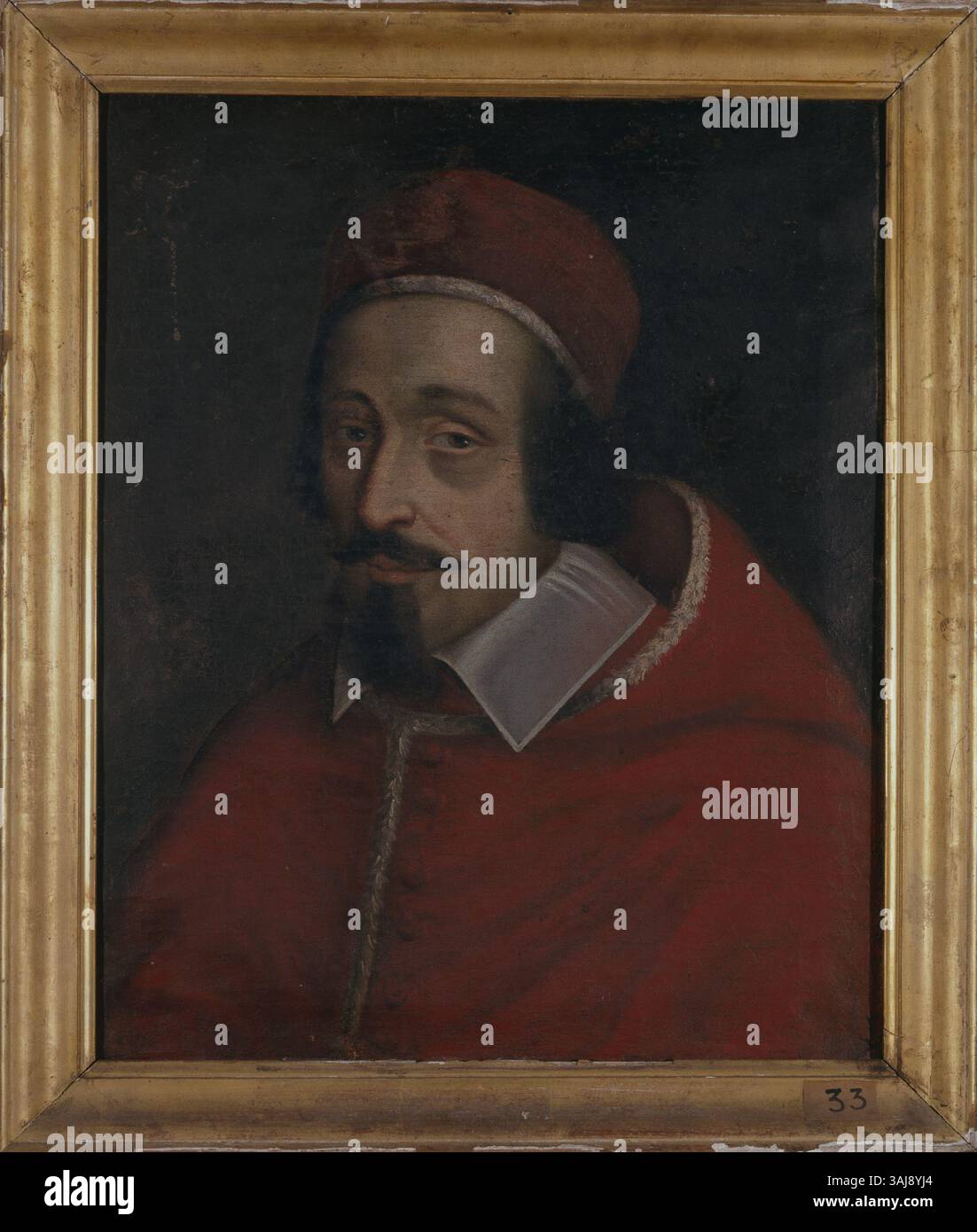 Anonymous portrait of a cardinal, showcasing the traditional attire and ...