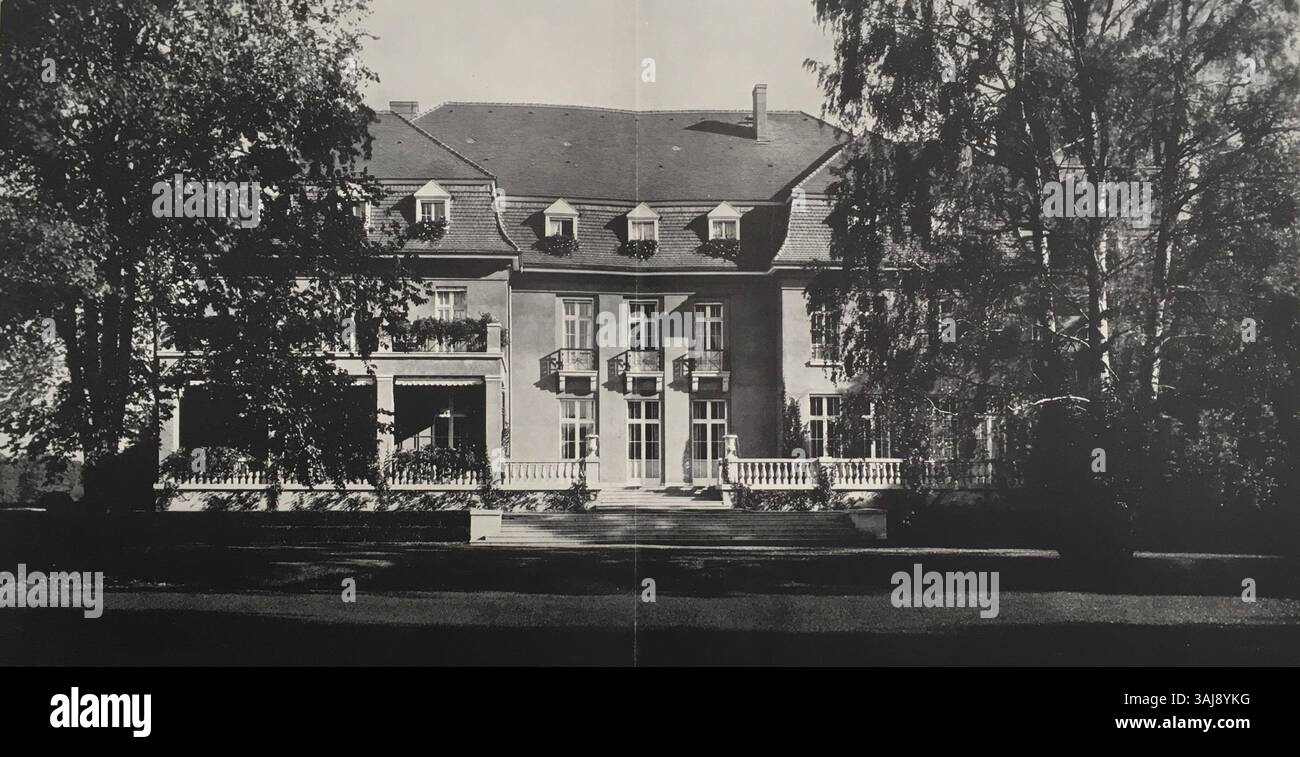 This architectural drawing of Schloss Börnicke by Bruno Paul shows the ...