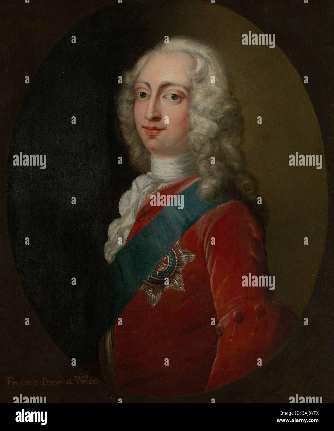 This 18th-century portrait, created between 1730 and 1735, depicts ...