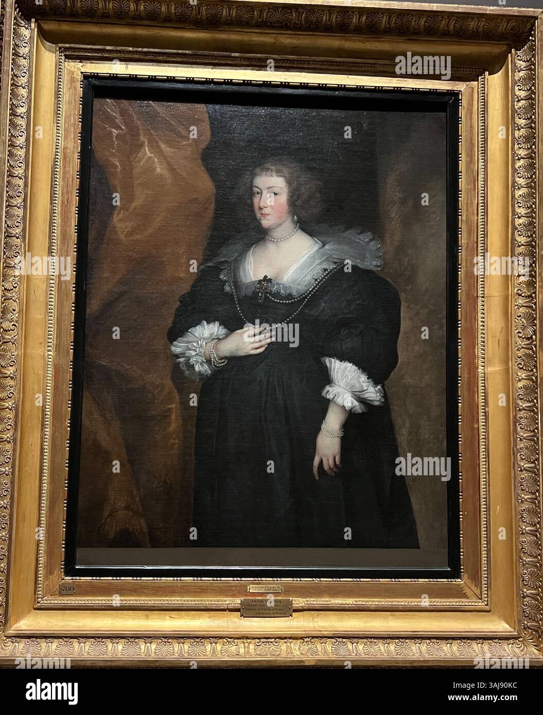 This 1635 portrait by Anthony van Dyck depicts Amalia di Solms ...