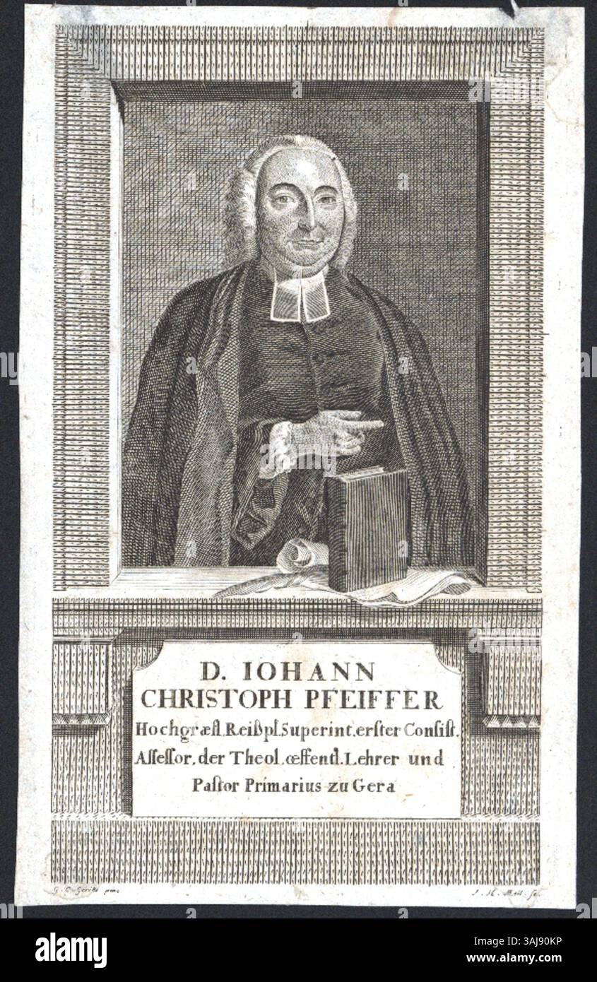Portrait of Johann Christoph Pfeiffer, also known as Meil, created by ...
