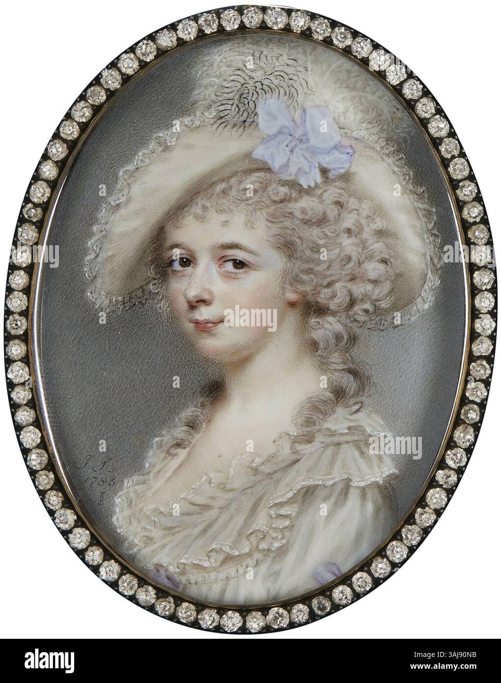 This 1786 portrait by John Smart depicts Lady Oakeley, née Helena ...