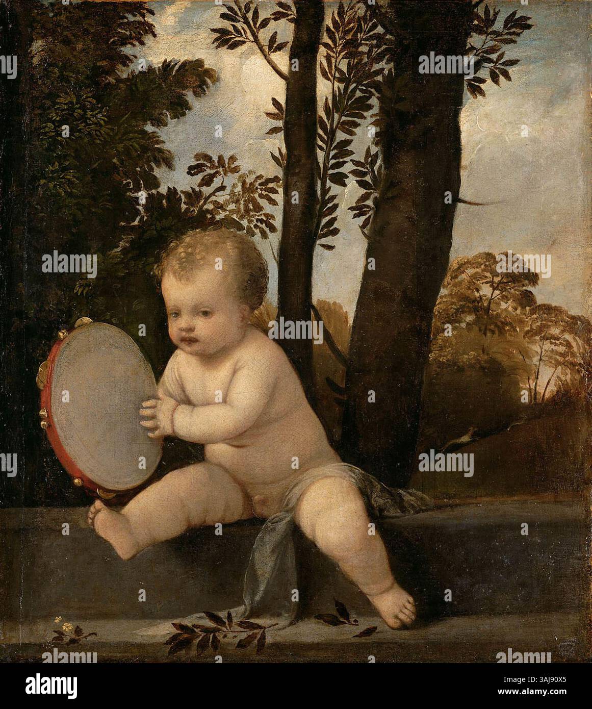 The 1510 oil painting 'Kleiner Tamburinschläger' ('Little Tambourine ...