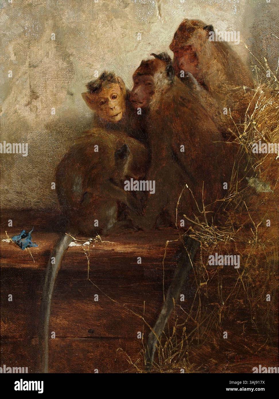 'Rodzina map' (Family Map) is a painting by Paul Meyerheim, created in ...