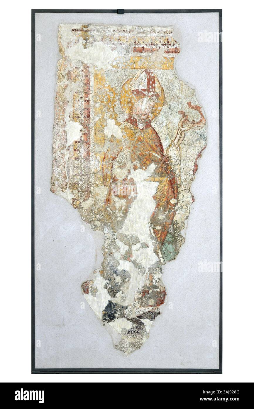 Janez Ljubljanski's 'Freska sv. Eligija,' a mid-15th century fresco ...